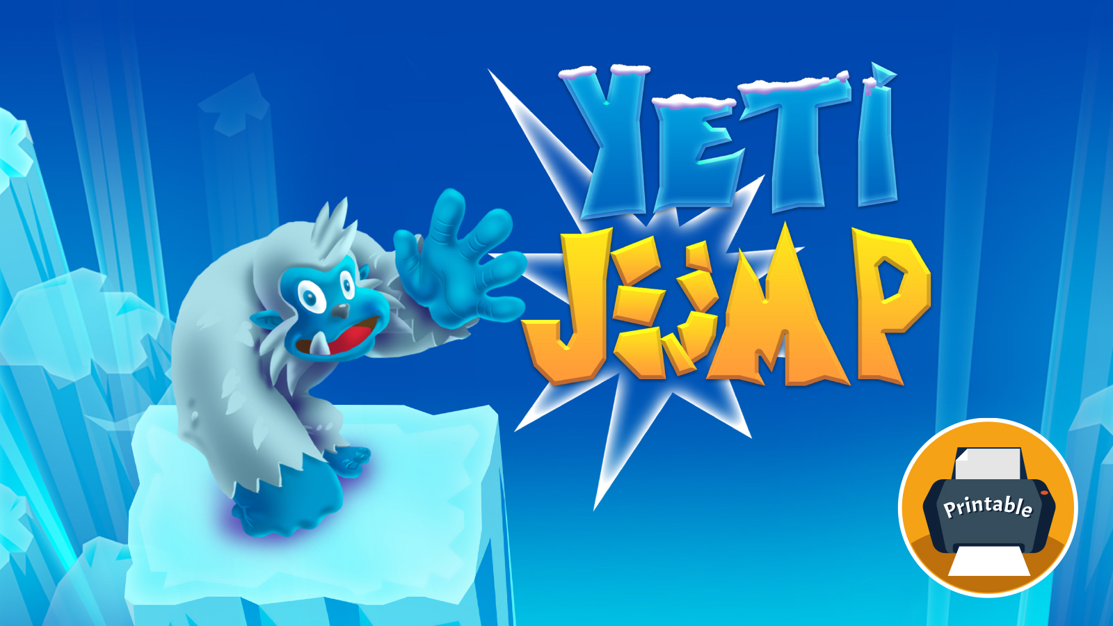 Free Printable Board Game for Kindergarten Students | Yeti Jump